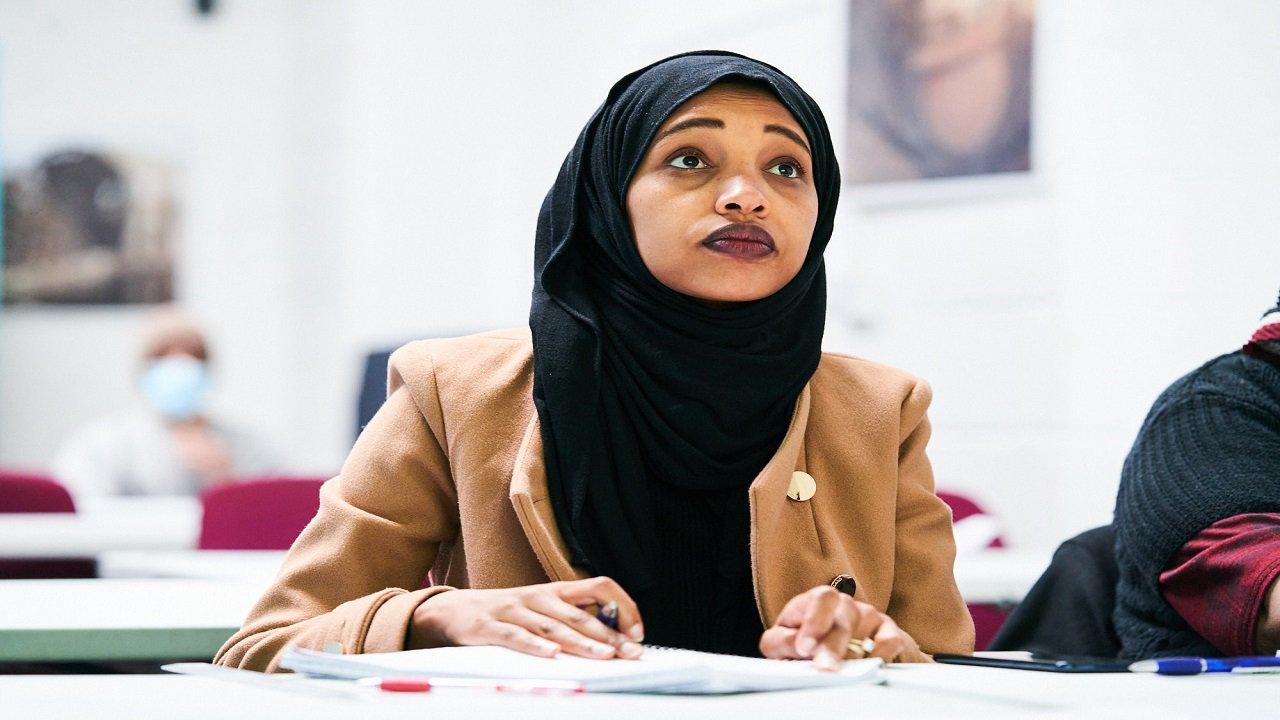 Rehima enjoying practicing her new skills | Total People